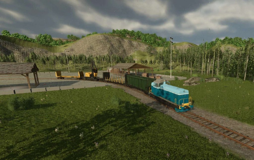 LS 25 ZCA Train Carts v1.0.0.1 - Farming Simulator 2025 mod, LS 2025 mod / FS 25 mod