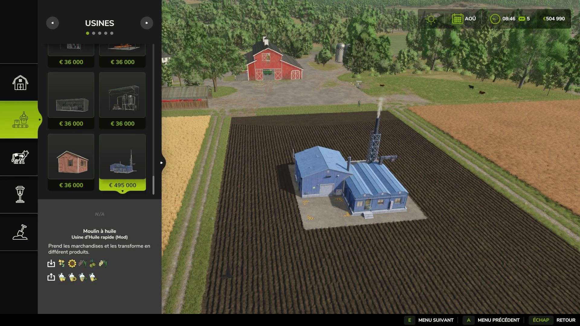 LS 25 Oil Mill (x4 speed) v1.0.0.0 - Farming Simulator 2025 mod, LS ...