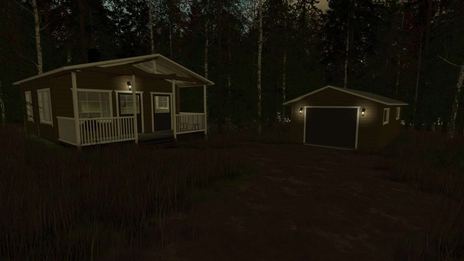 LS 25 Wooden Cabin and Garage v1.0.0.0 - Farming Simulator 2025 mod, LS ...