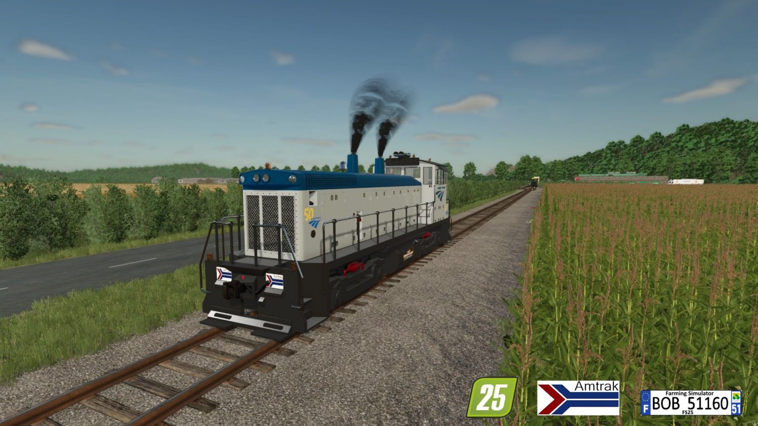 LS 25 ZCA Trains V1.0.2.0 - Farming Simulator 2025 mod, LS 2025 mod / FS 25 mod