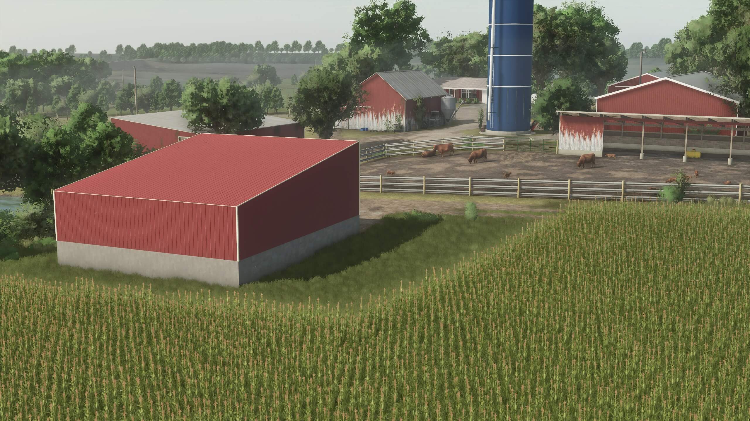 LS 25 48×55 Commodity Barn V1.0.0.0 - Farming Simulator 2025 mod, LS 2025 mod / FS 25 mod