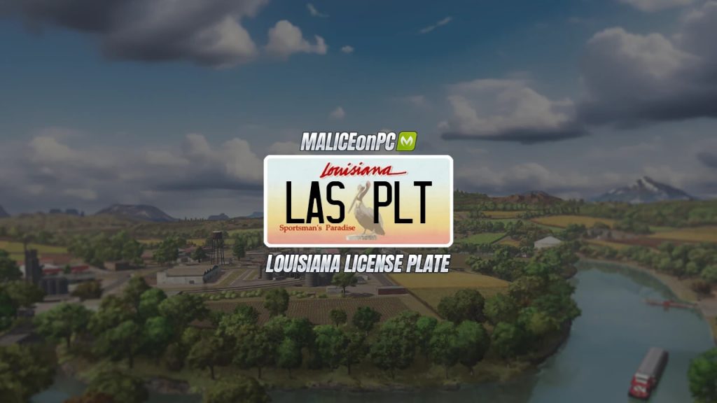 LS 25 Louisiana License Plate V1.0.0.0 - Farming Simulator 2025 mod, LS ...