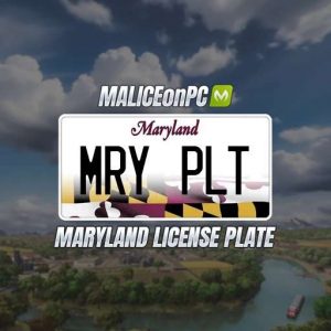 LS 25 Maryland License Plate v1.0.0.0 - Farming Simulator 2025 mod, LS ...