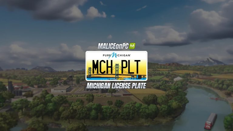 LS 25 Michigan License Plate (Mackinac Bridge) V1.0.0.0 - Farming ...