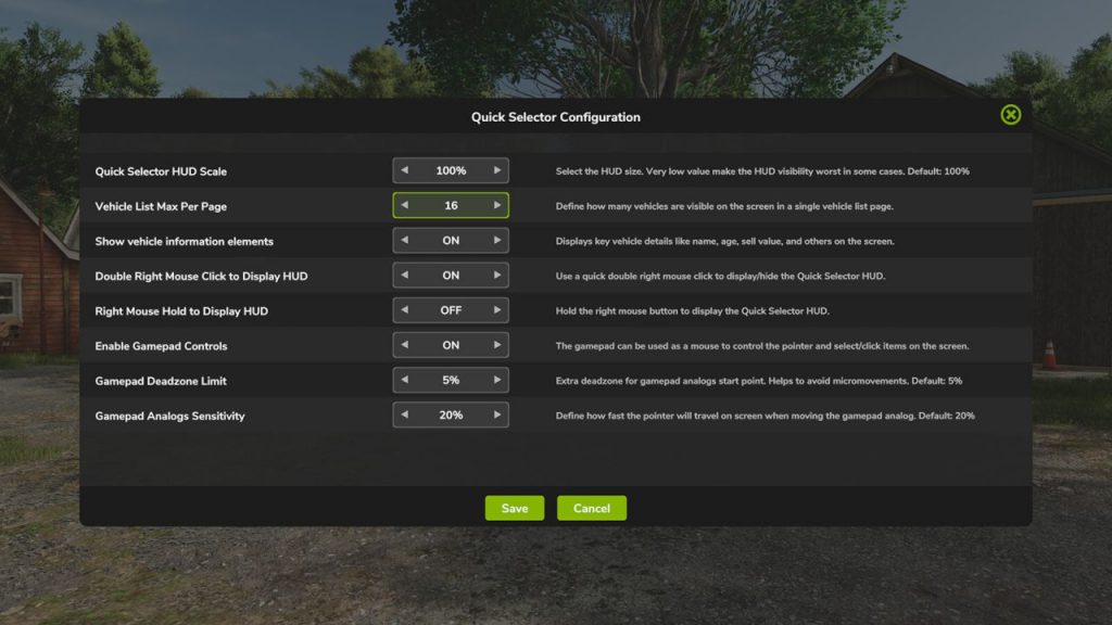 LS 25 Quick Selector V1.0.0.0 - Farming Simulator 2025 mod, LS 2025 mod / FS 25 mod