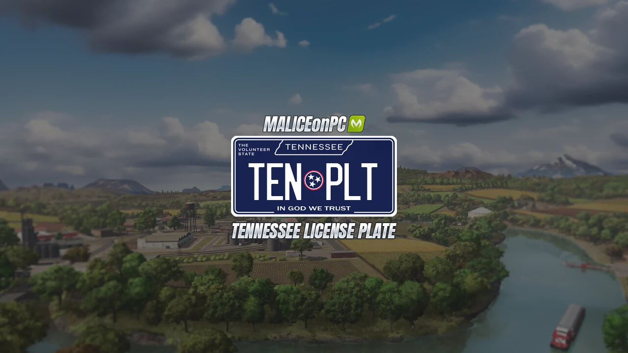 LS 25 Tennessee License Plate V1.0.0.1 - Farming Simulator 2025 mod, LS ...
