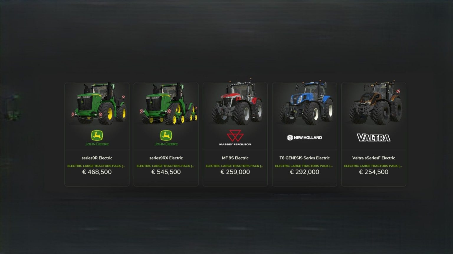LS 25 Electric Large Tractors Pack V1.0.0.0 - Farming Simulator 2025 ...