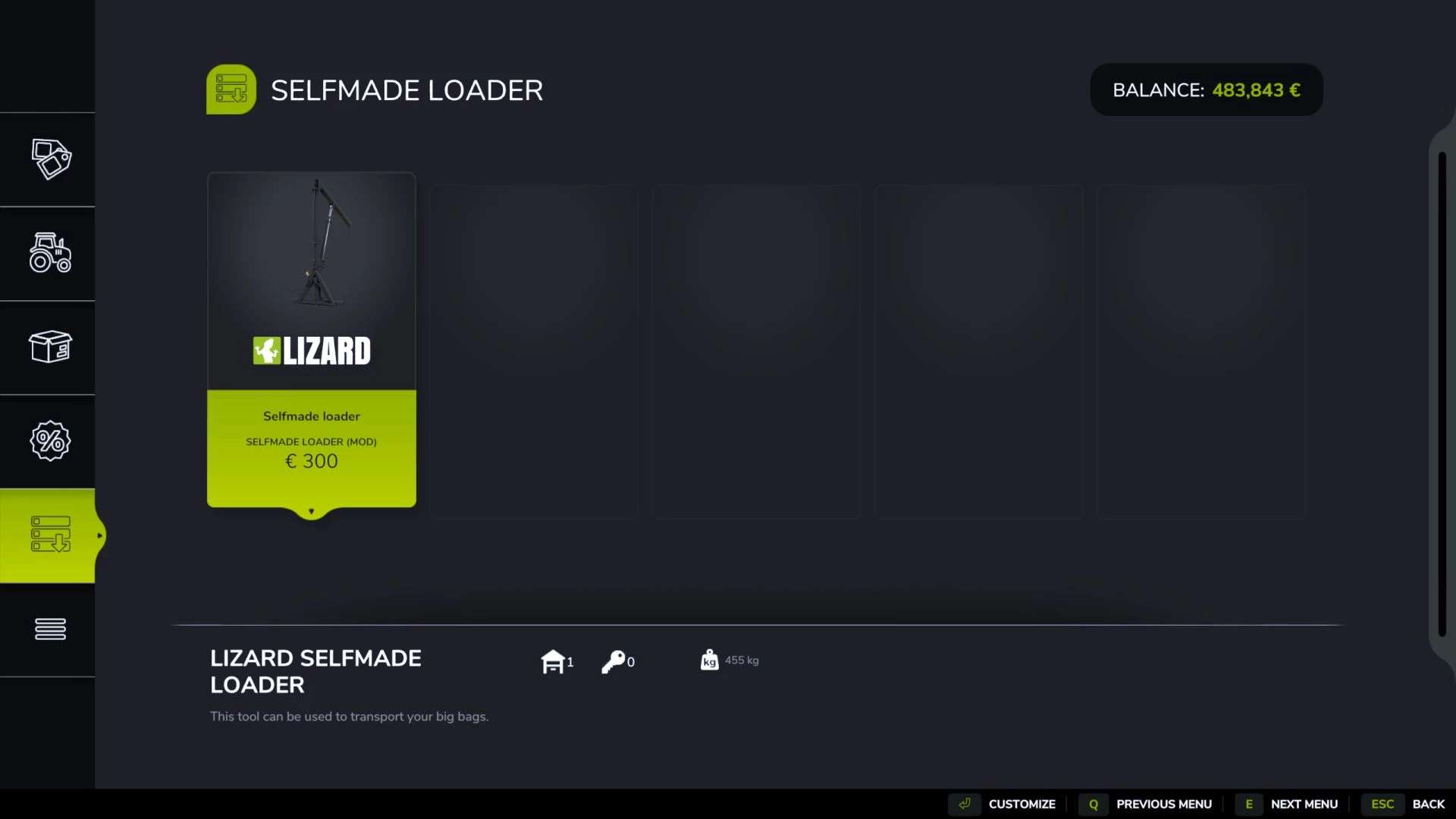 LS 25 Selfmade big bags loader v1.0.0.0 - Farming Simulator 2025 mod ...