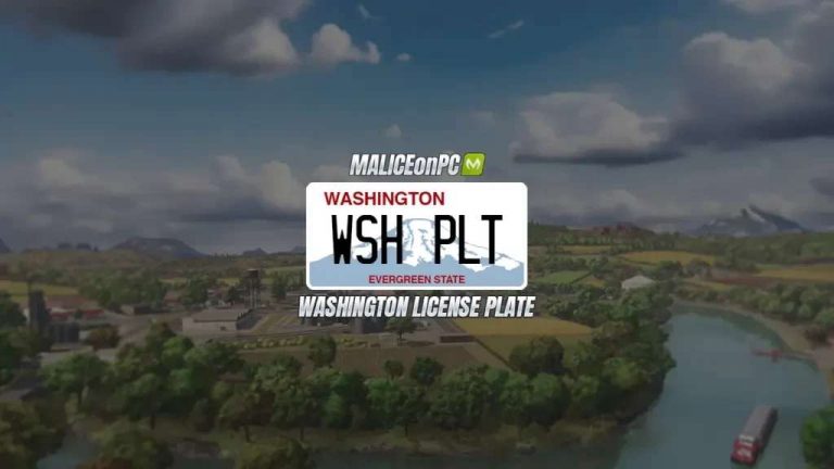 LS 25 Washington License Plate v1.0.0.0 - Farming Simulator 2025 mod ...