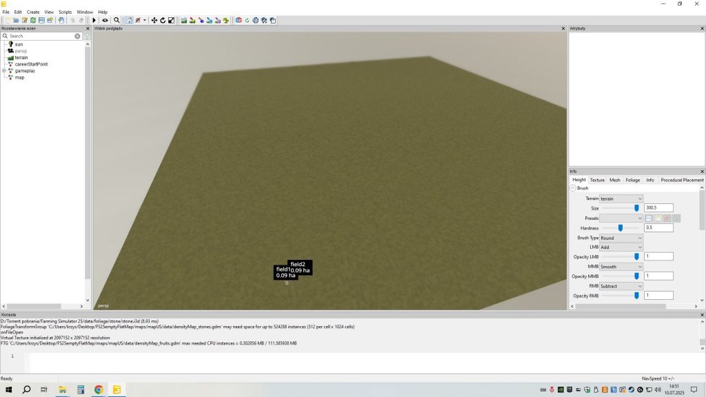 LS 25 Empty Flat Map with bonus V1.0.0.0 - Farming Simulator 2025 mod ...
