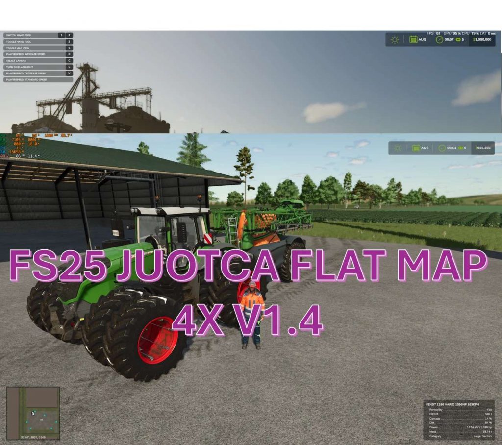 LS 25 Juotca Flat Map 4X V1.4.0.0 - Farming Simulator 2025 mod, LS 2025 ...