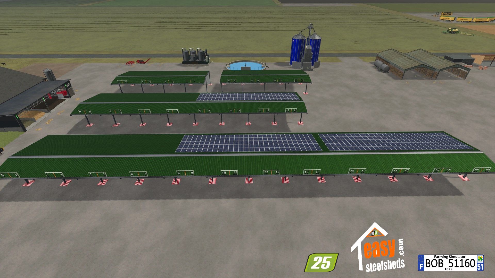 LS 25 EasyShed Pack V1.0.0.0 - Farming Simulator 2025 mod, LS 2025 mod / FS 25 mod