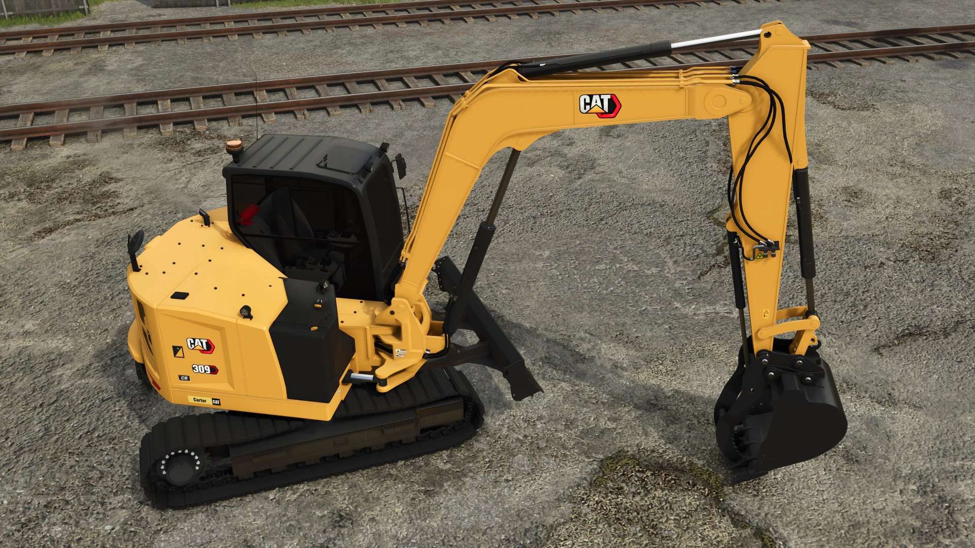 LS 25 CAT 309 CR Mini Excavator v1.1.0.0 - Farming Simulator 2025 mod ...