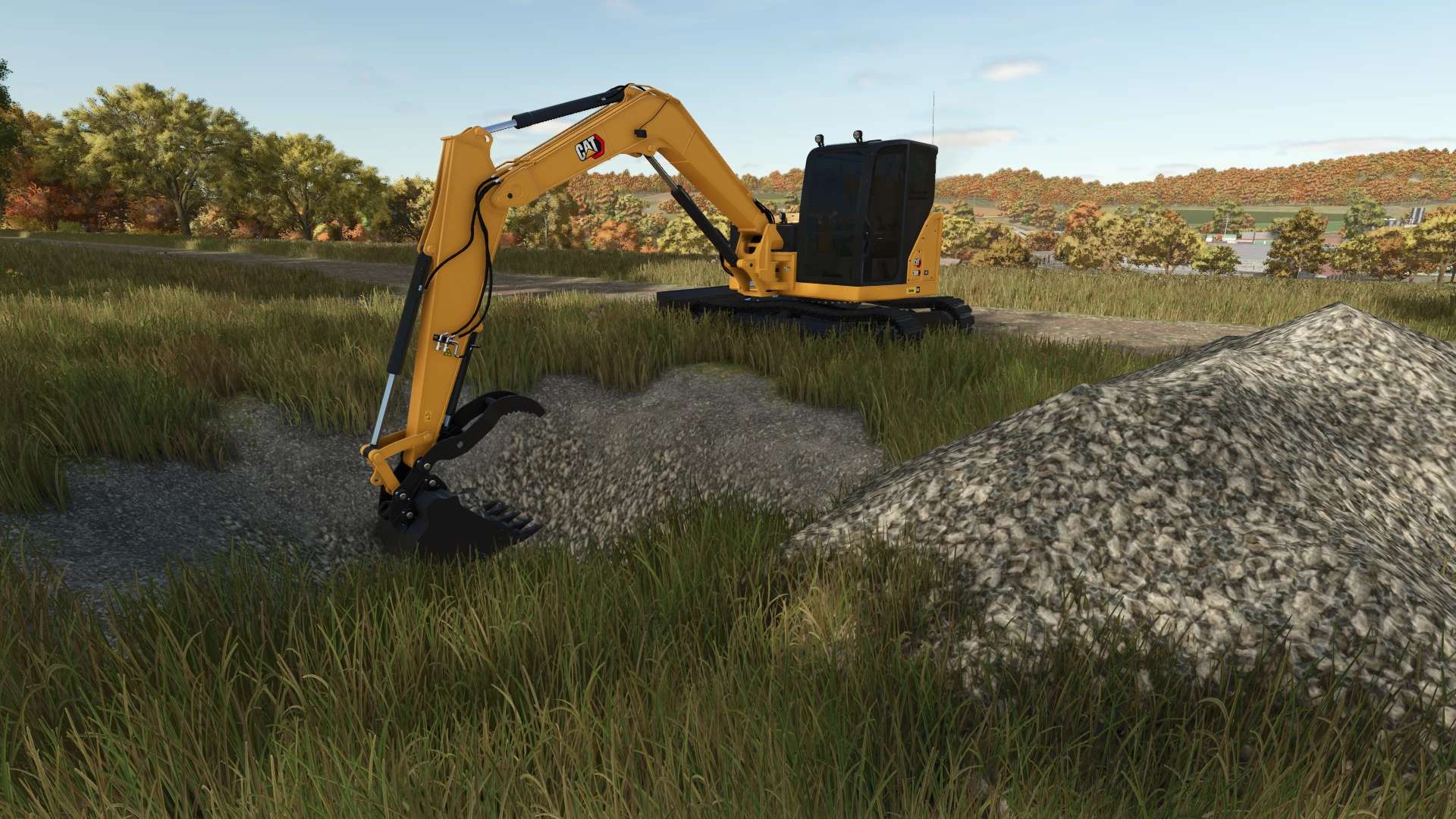 LS 25 CAT 309 CR Mini Excavator v1.1.0.0 - Farming Simulator 2025 mod ...