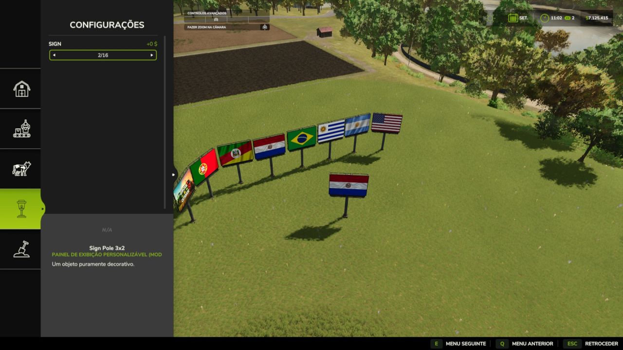 LS 25 Country flags billboards V1.0.0.0 - Farming Simulator 2025 mod ...