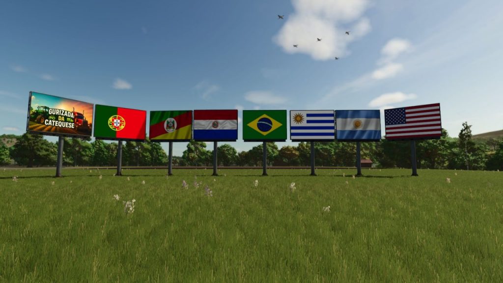 LS 25 Country flags billboards V1.0.0.0 - Farming Simulator 2025 mod, LS 2025 mod / FS 25 mod