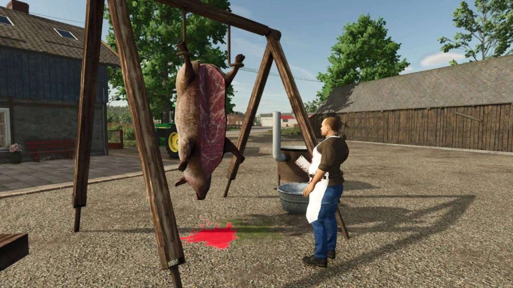 LS 25 Pig slaughter decoration v1.0.0.0 - Farming Simulator 2025 mod ...