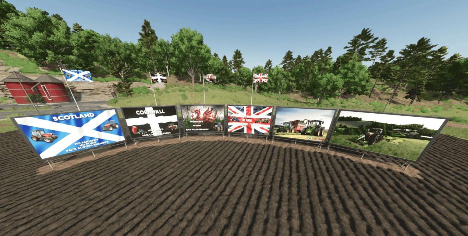 LS 25 Billboards Flag pack v1.0.0.0 - Farming Simulator 2025 mod, LS ...