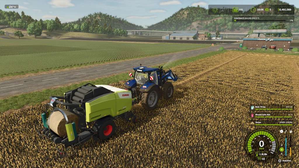 LS 25 CLAAS ROLLANT 455 UNIWRAP Speedy v1.8.0.0 - Farming Simulator ...