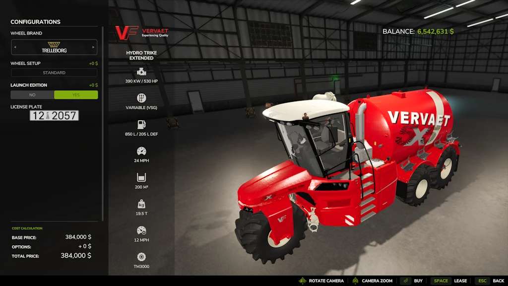 LS 25 Vervaet Hydro Trike Extended v1.7.0.0 - Farming Simulator 2025 ...