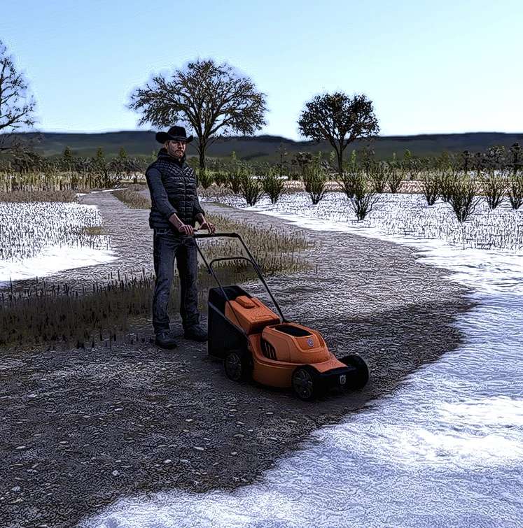 LS 25 2025 Husqvarna Lawn Push Mower v1.0.0.0 - Farming Simulator 2025 ...