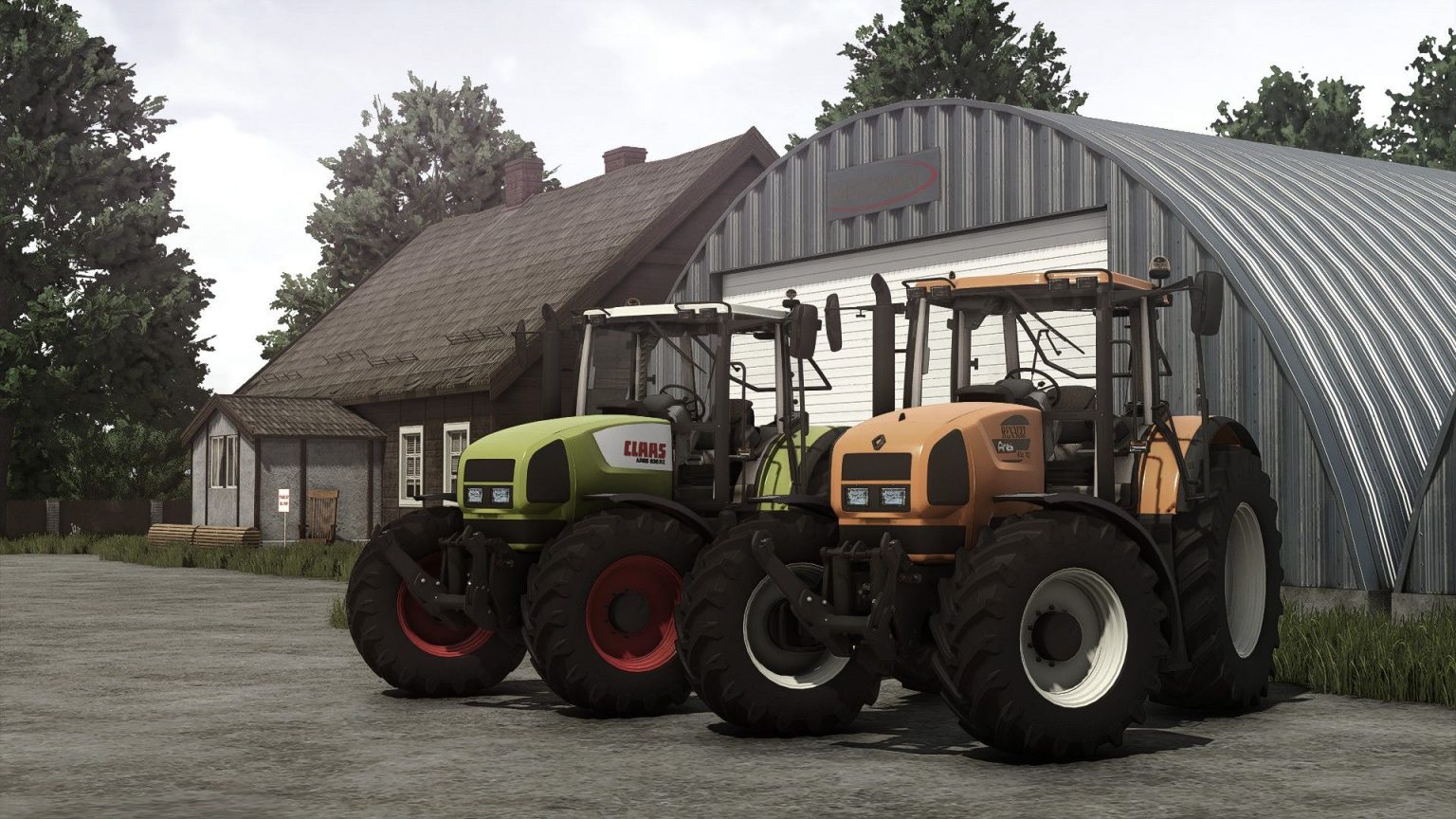 LS 25 CLAAS / Renault Ares 836 RZ V1.0.0.6 - Farming Simulator 2025 mod ...