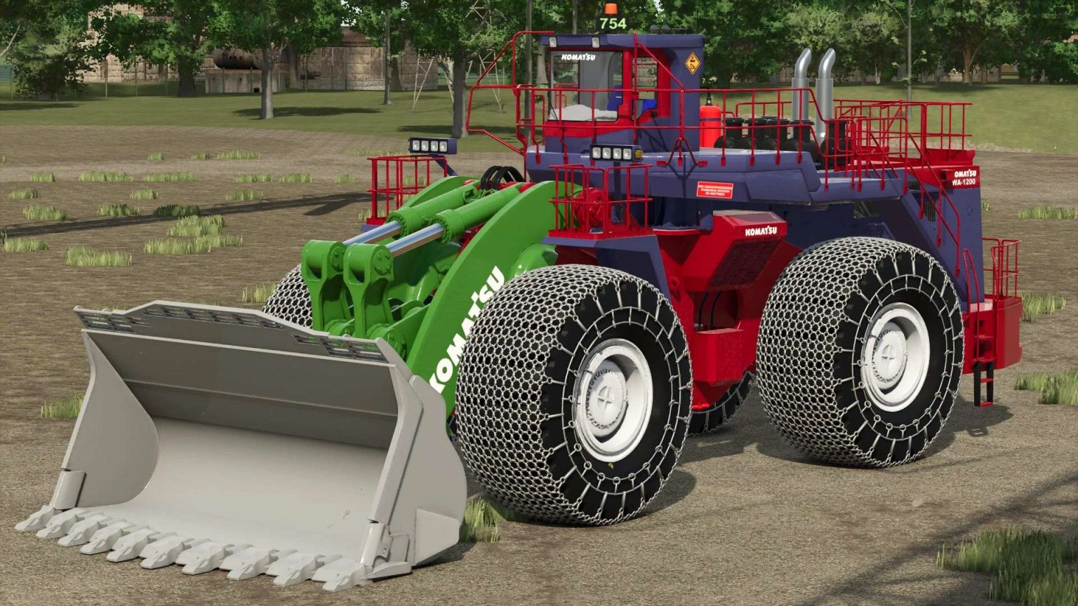 LS 25 Komatsu WA 1200 Mining Loader v1.0.0.0 - Farming Simulator 2025 ...