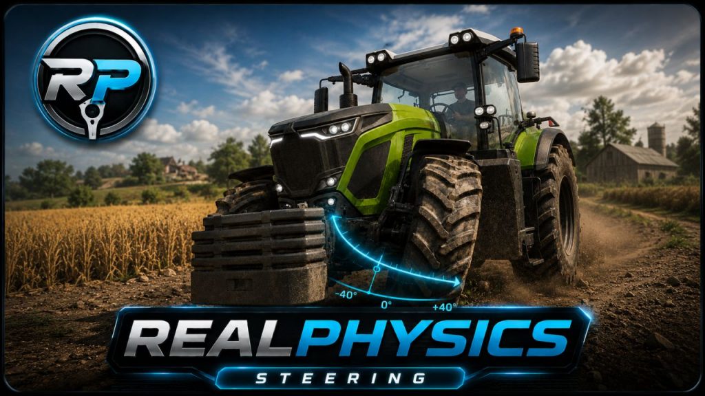 LS 25 RealPhysics Steering V1.0.0.1 - Farming Simulator 2025 mod, LS ...